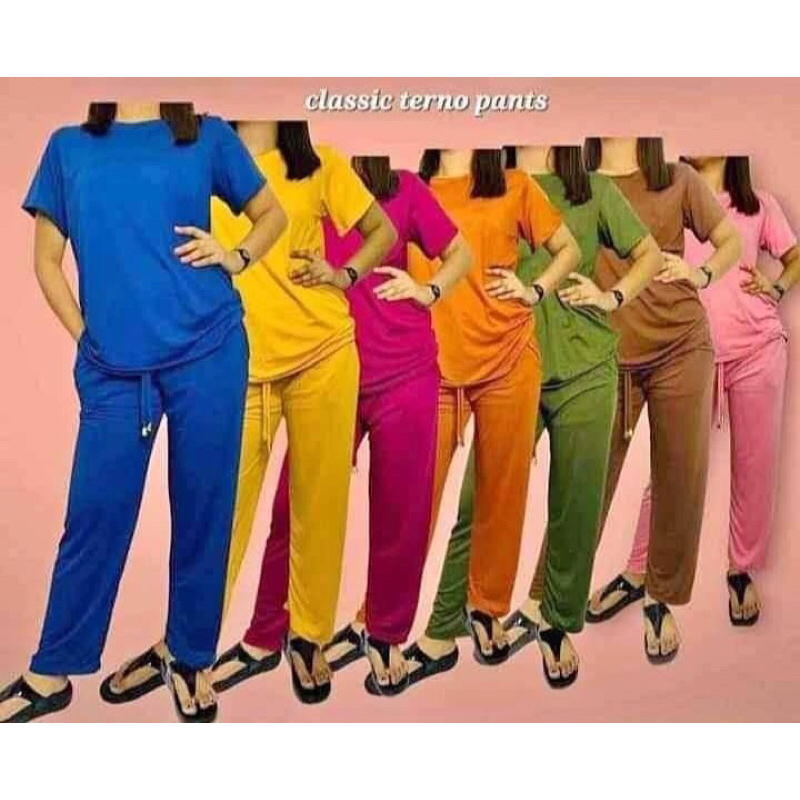 Classic plain Terno Pants/Pajama | Shopee Philippines