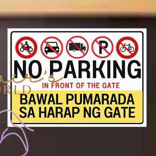 Shop no parking sign for Sale on Shopee Philippines