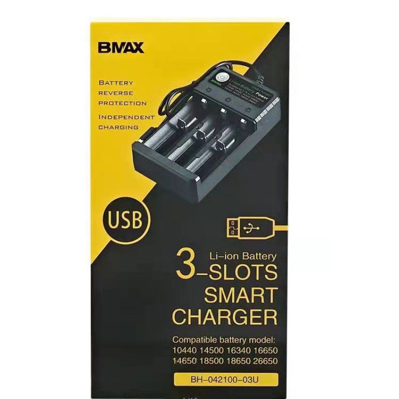B MAX USB 2 SLOT Smart Battery Charger(BH-042100-02U) | Shopee Philippines