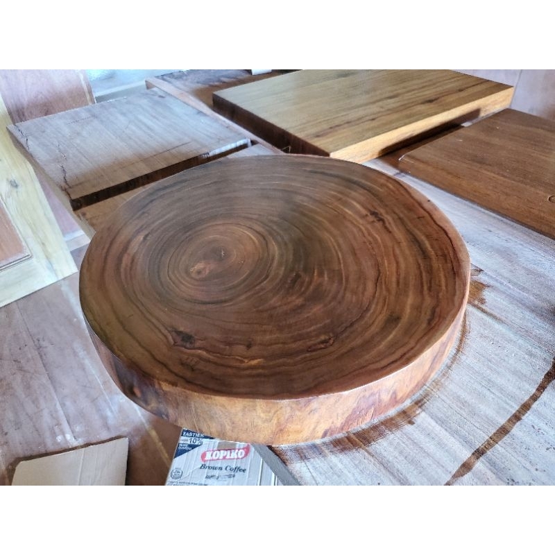 NO CENTER CRACK CHOPPING BOARD ROUND|DEFORM (Magkuno wood) | Shopee ...
