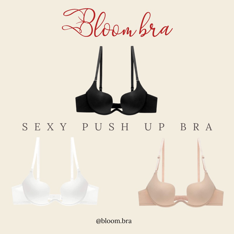 BLOOM BRA SEXY PUSH UP BRA WITH UNDERWIRE | Shopee Philippines