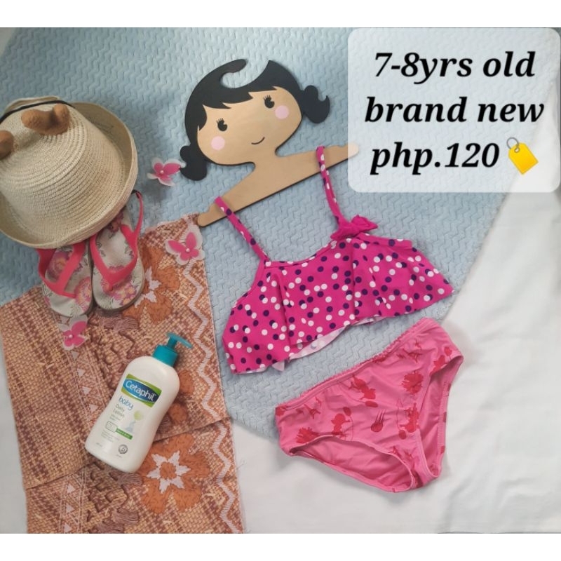 girls 7-8yrs old 2pc swimwear mix'n match | Shopee Philippines