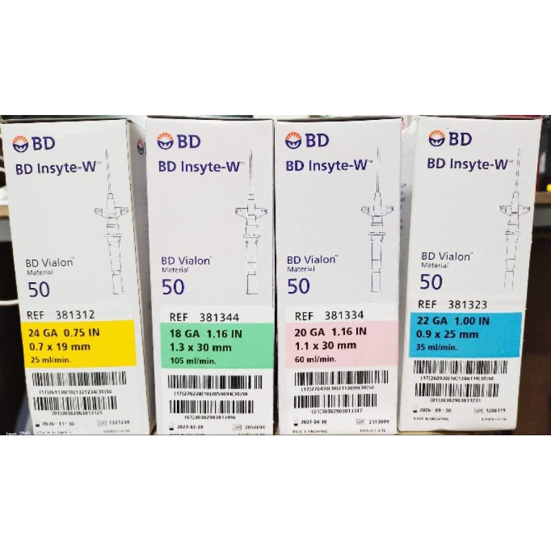 BD Insyte - W G18, G20, G22, G24 sold per 1pc only | Shopee Philippines