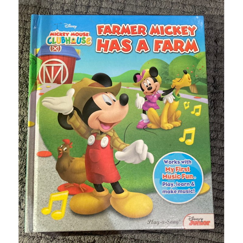 Mickey Mouse clubhouse farmer mickey has a farm Hardbound book | Shopee ...