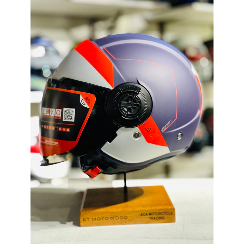 MT VIALE SV Half-Face Dual Visor Helmet | Shopee Philippines