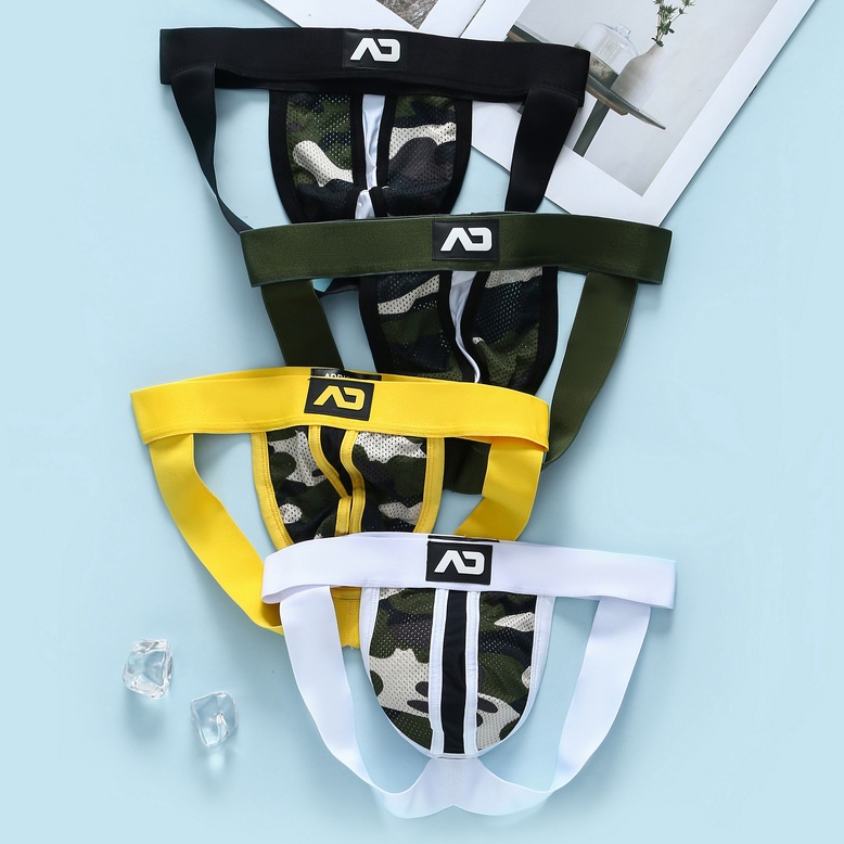Addicted Men Mesh Camouflage Jockstrap Underwear Man Jock Strap Briefs ...