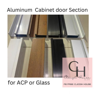 cabinet door ACP frame aluminum w/ C handle 1.5mts | Shopee Philippines