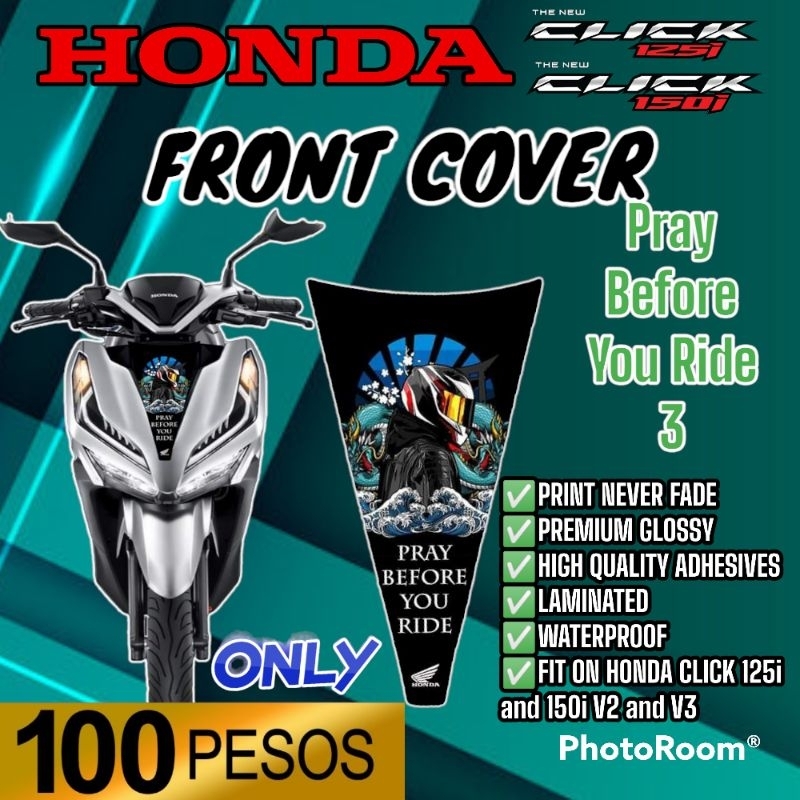 Honda Click 125i and 150i Front Cover V2 and V3 / Click Sticker / Click ...