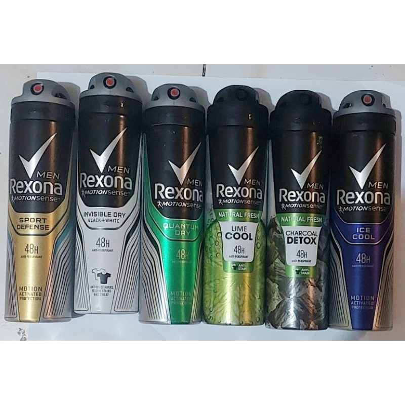 Rexona Motionsense for men Deodorant Spray( see description) | Shopee ...