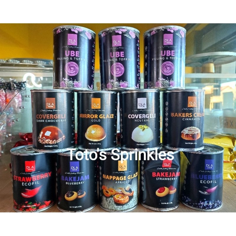 SALE! DLA Covergeli Glaze Bake Jam Cream Ecofil Ube filling | Shopee ...