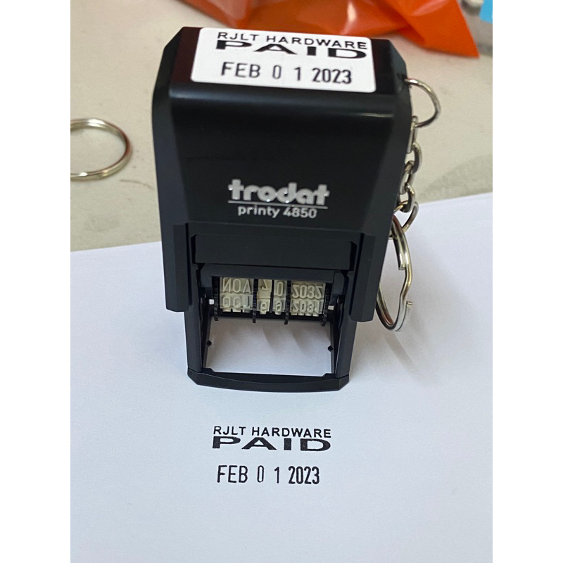 TRODAT 4850 W DATER Self Inking stamp COD | Shopee Philippines