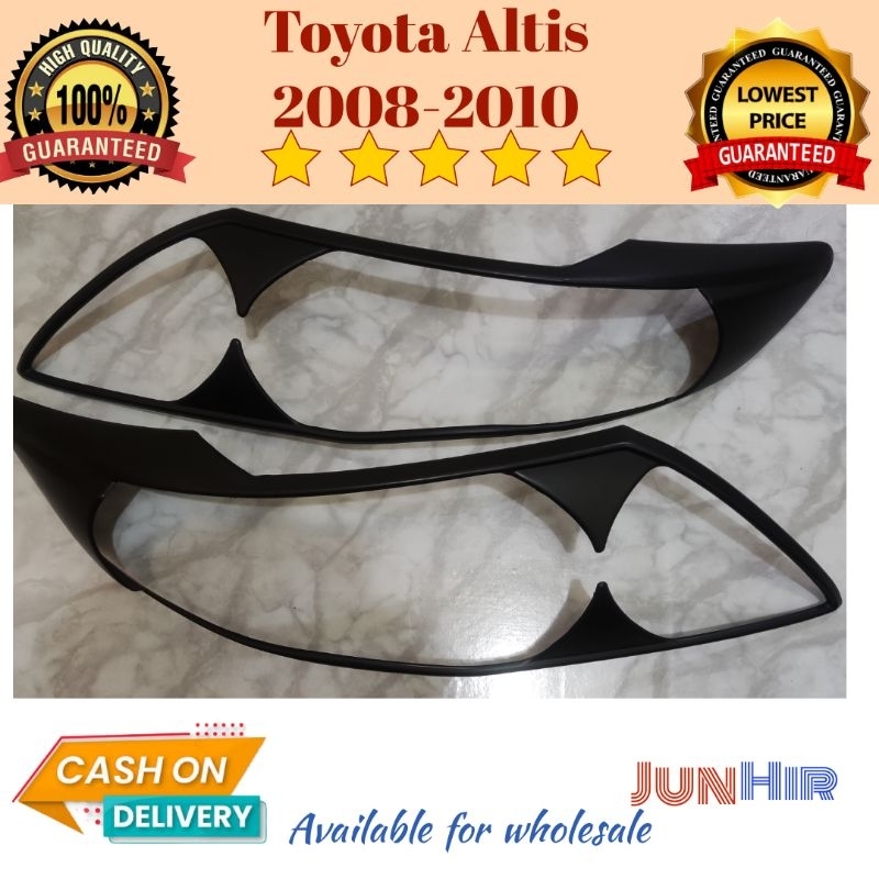 Toyota Corolla Altis 2008 2009 2010 Headlight Head Light Cover Matte ...