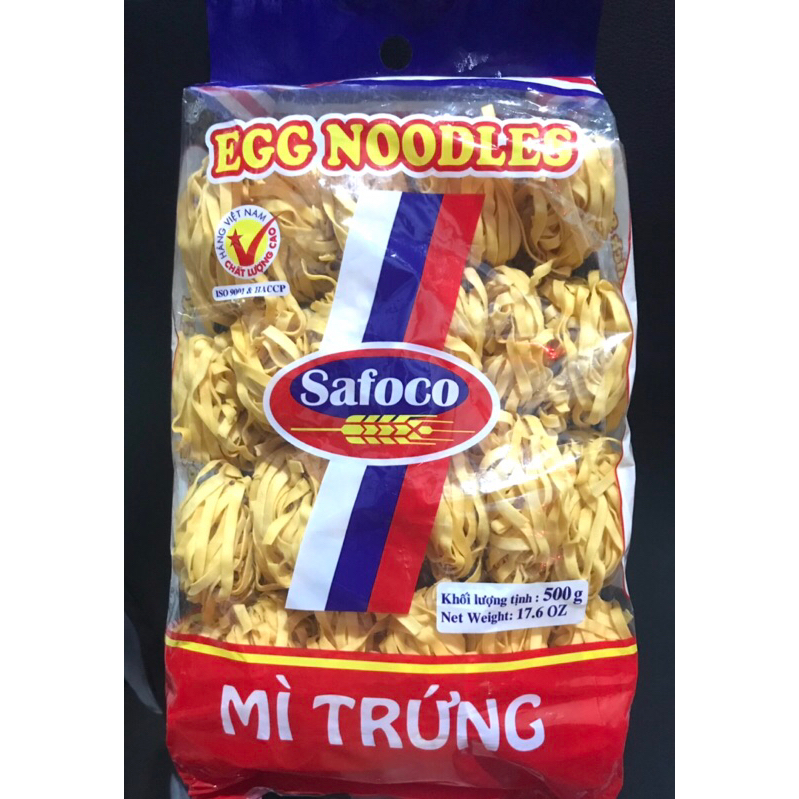 Safoco Thick Egg Noodles 500g Mi Trung | Shopee Philippines