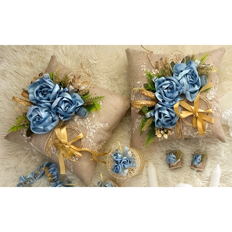 Wedding Pillows Accessories (Arrhae and Ring) | Shopee Philippines