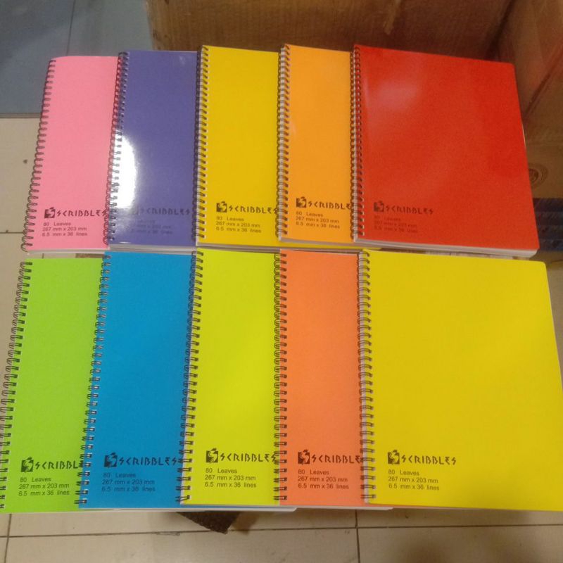 BIG NOTE BOOK SCRIBBLES 80LEAVES 10BOOKS IN 1REAM 370 PESOS ONLY ...