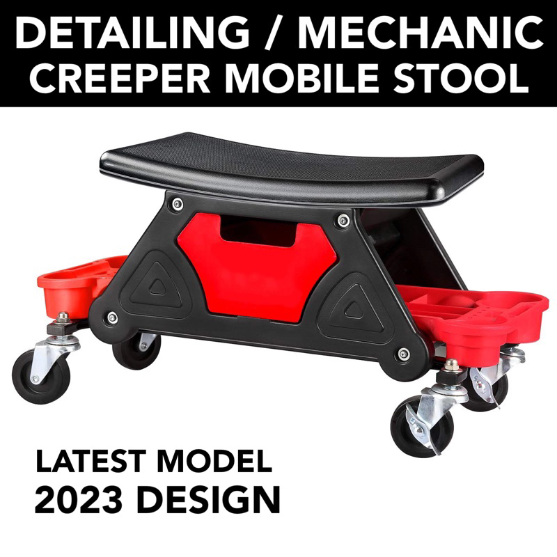 Heavy Duty Premium Car Repair Sitting Stool Creeper Seat Medical Stool ...