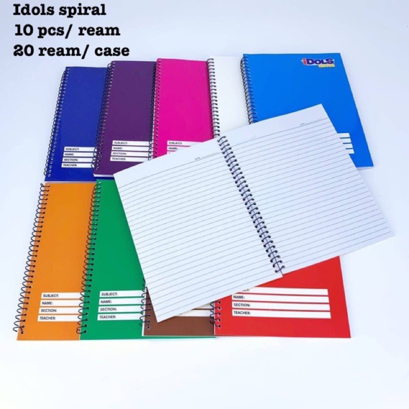 Idols Notebook Spiral Compo Writing And W Yarn Shopee Philippines
