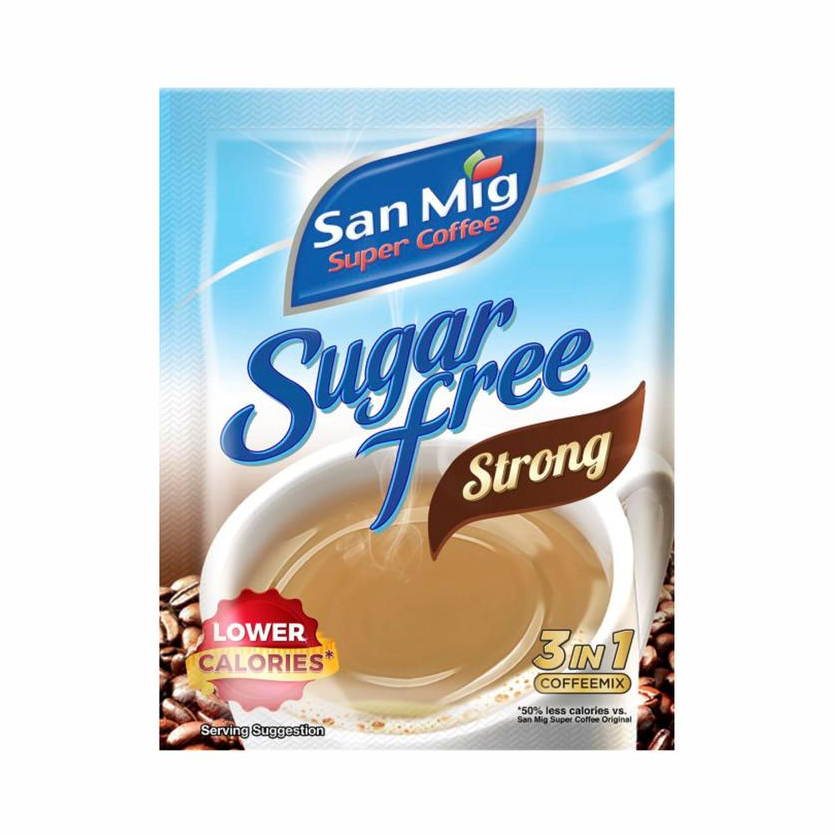 San Mig Super Coffee Sugar Free Strong 3in1 9gx10s | Shopee Philippines