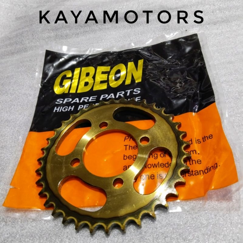 Gibeon rear sprocket gold 48t 428H L2,stx,crypton,rs110 | Shopee ...