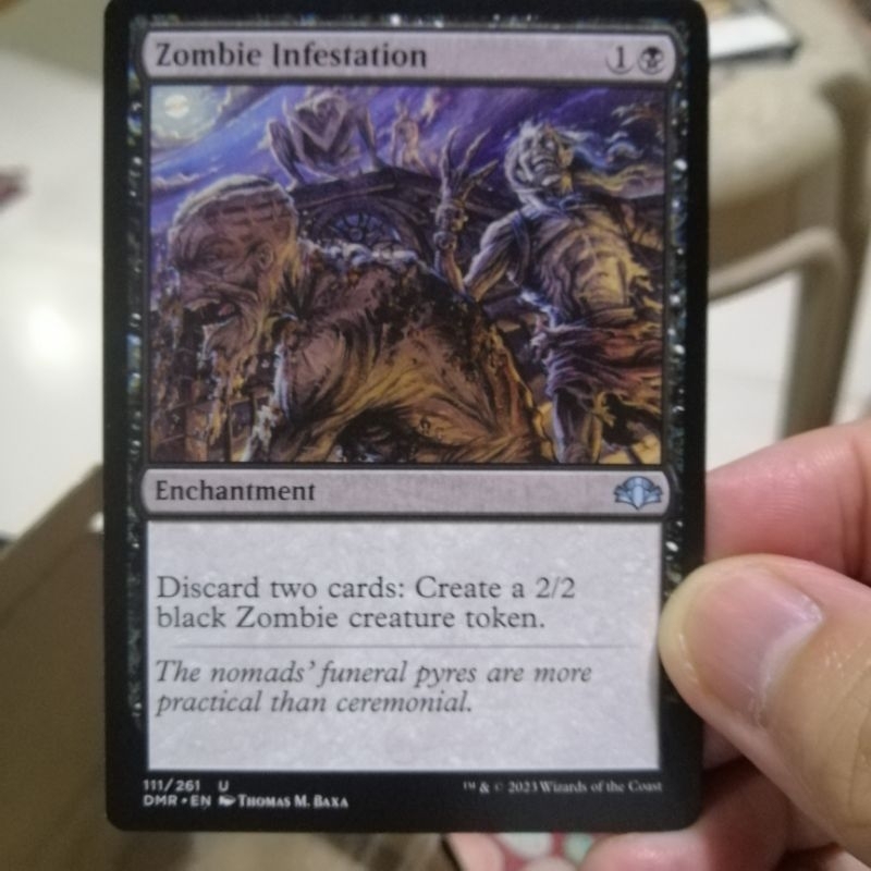 1 Zombie Infestation DMR dominaria remastered MTG card magic commander EDH | Shopee Philippines
