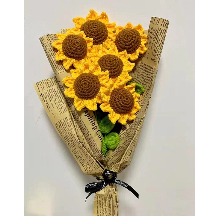 Sunflower Premium Crotchet Gantsilyo Knitted Flower for Valentines ...