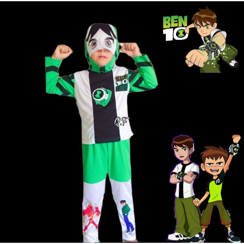 Ben10 Cartoons Outfit/Costume for kids with mask | Shopee Philippines
