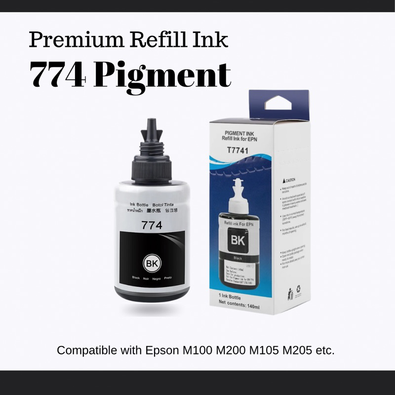 774 T7741 Pigment Ink Compatible With M100 M200 L1455 L605 M105 M205 ...