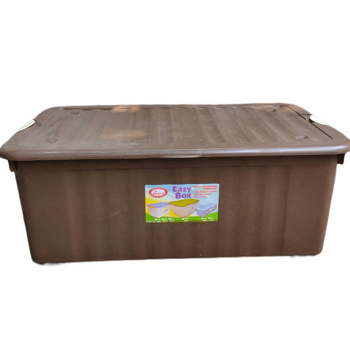 STORAGE BOX | EAZY BROWN BOX No.8952 with 4'Wheels 60L. | Shopee ...