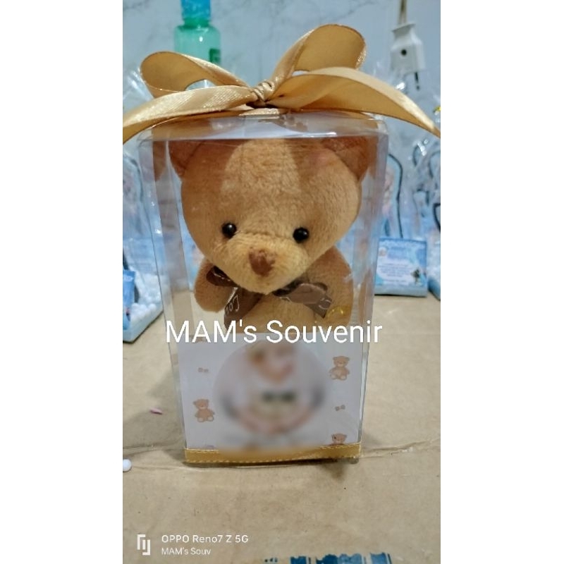 Bear in a box souvenir for christening/birthday/binyag | Shopee Philippines