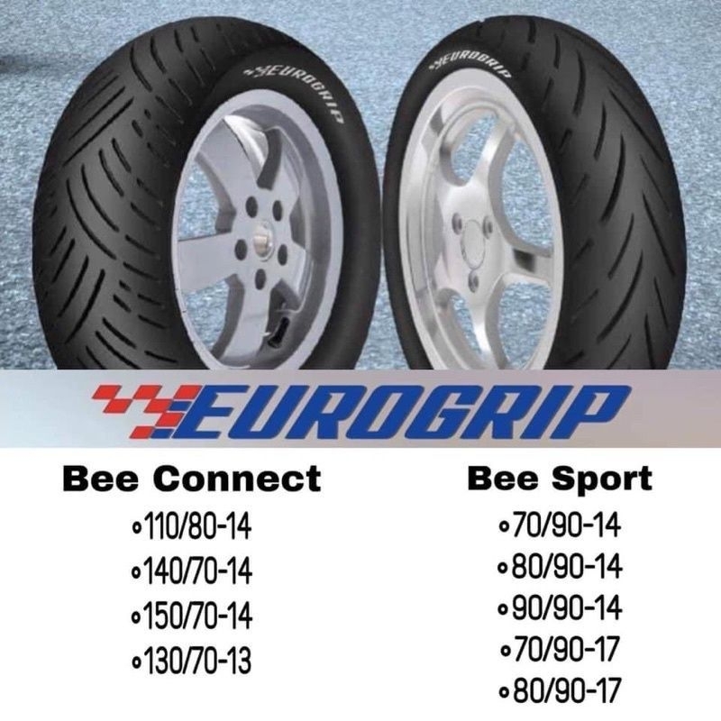 EUROGRIP TIRES - BEE SPORT MODEL FREE PITO/ FREE SEALANT!!! | Shopee ...