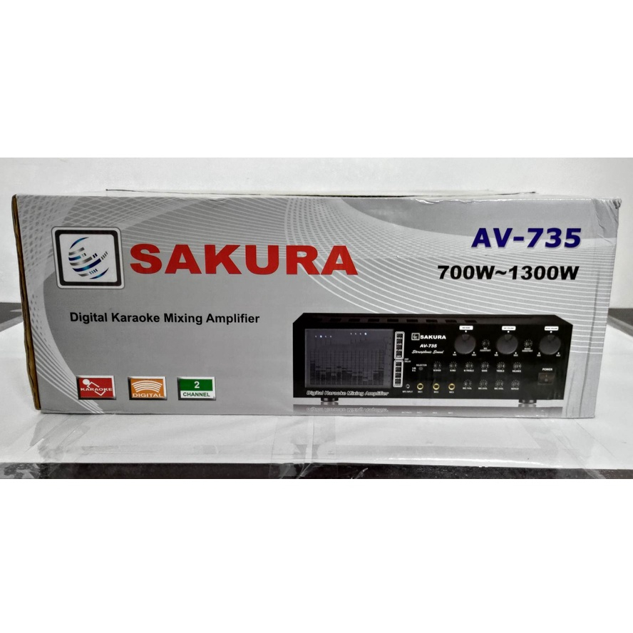 Sakura AV-735 Stereo Mixing Amplifier (Original) | Shopee Philippines