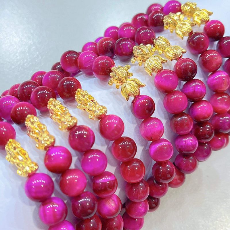 MAIBAGELYAS Piyao Magenta Fish/Dragon 18K Saudi Gold WITH BOX | Shopee ...