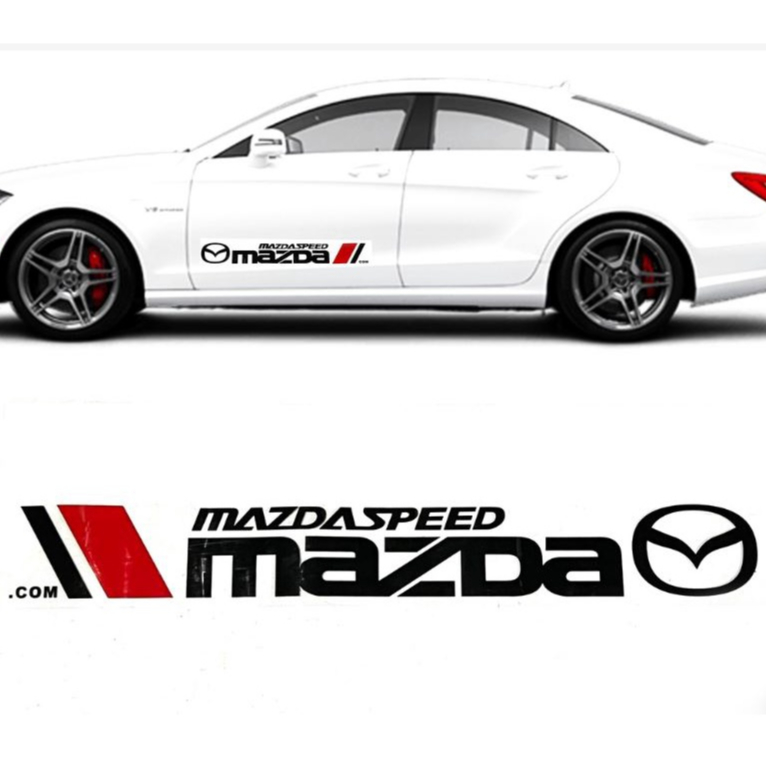 New Arrival MAZDA Car logo Styling Door Side Sticker Long Letters Body ...