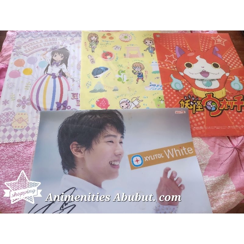 Anime Folders Assorted Authentic A4 size take all | Shopee Philippines