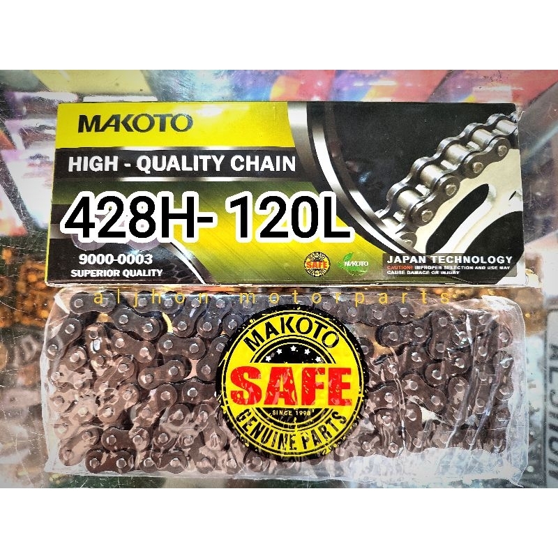 Makoto Chain 428h 120L High Quality Original Makoto Yellow *NEW ...