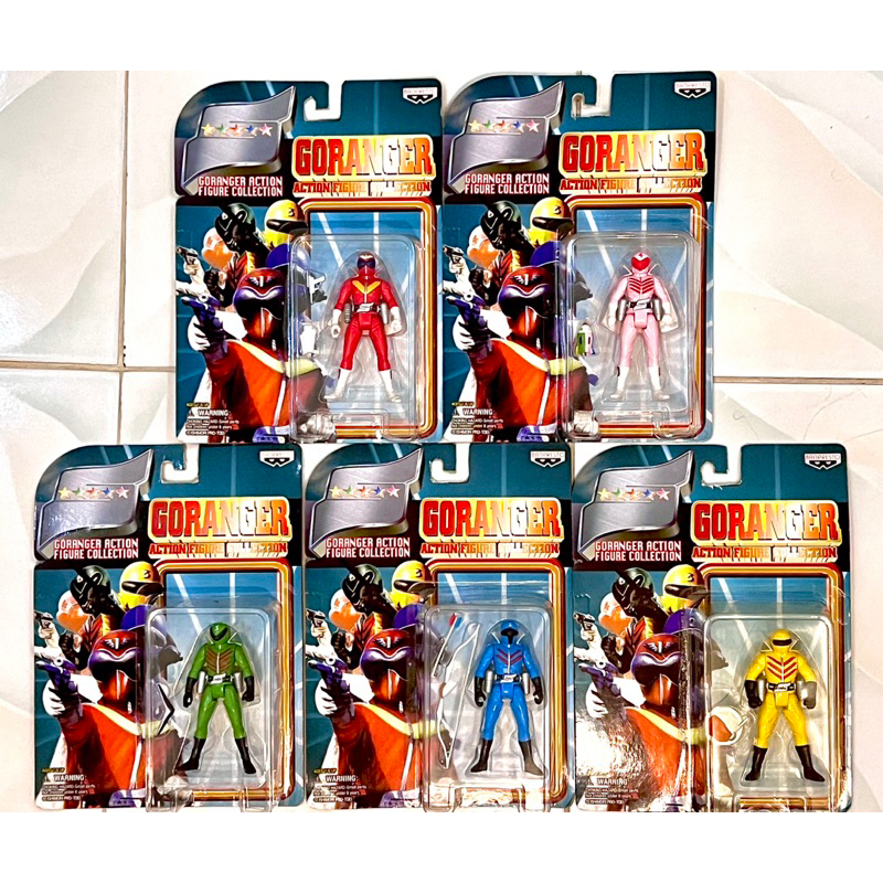 Banpresto Goranger Action Figure Collection Tokusatsu set of 5 | Shopee ...