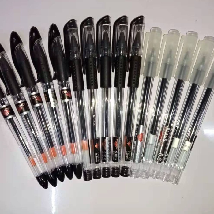 Diamond Written 0.5mm Black Sign Pen school supplies BALLPEN | Shopee ...