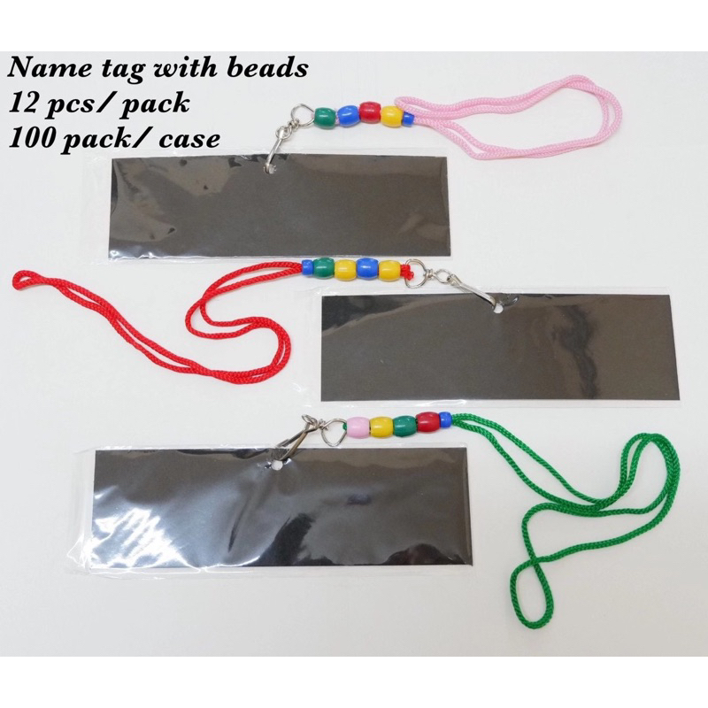 Name Tags Plain and w/ Beads | Shopee Philippines