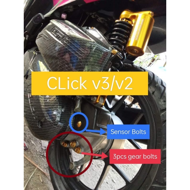 Gear bolts set Heng for Honda Click v3/Click v2/Airblade150 | Shopee ...