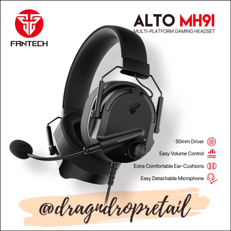 FANTECH ALTO MH91 Multi-Platform Gaming Headset Headphone with Noise ...