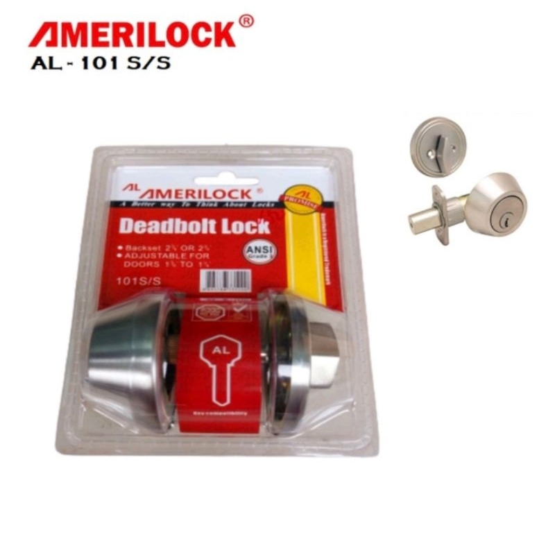 Amerilock deadlock Single Stainless Steel. | Shopee Philippines