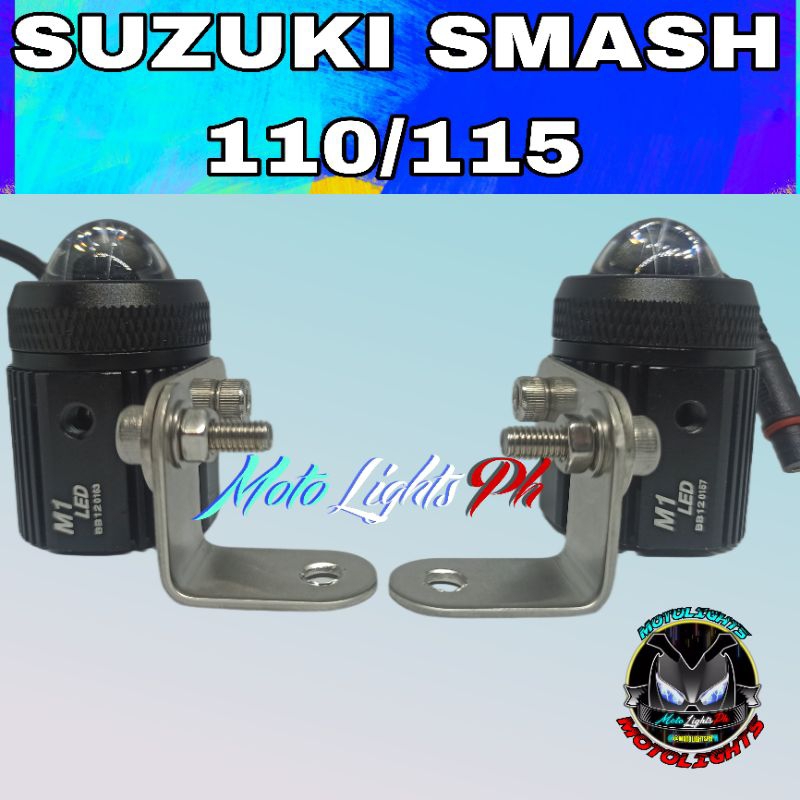 6.6 SALE 2pcs SUZUKI SMASH 115 MINI DRIVING LIGHT BRACKET STAINLESS ...