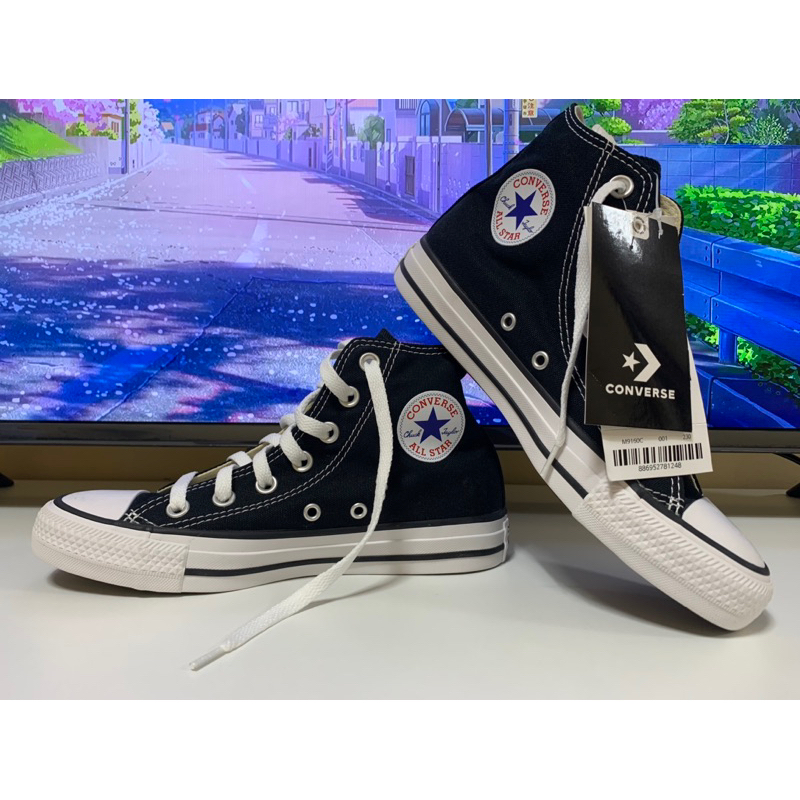 Converse Chuck Taylor All Star HI Unisex Sneakers Shoes Black 100% ...