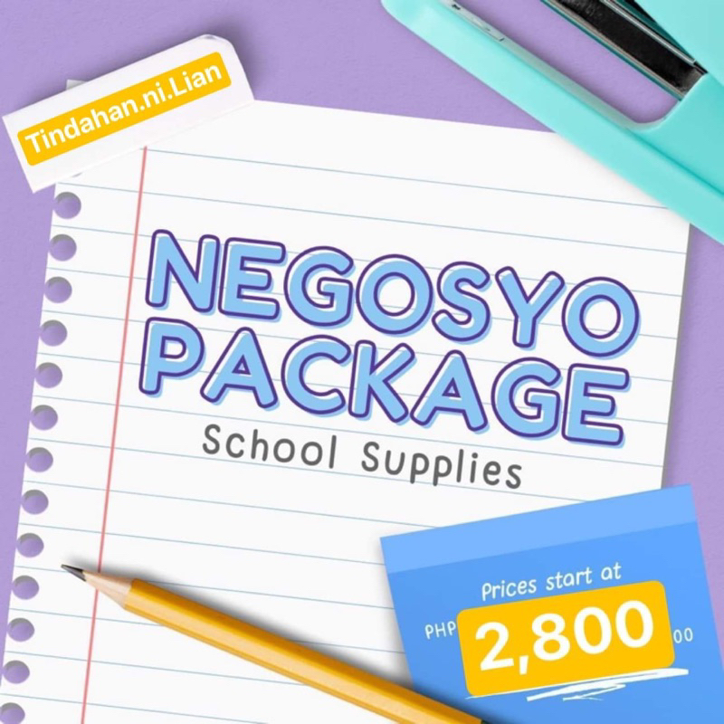 SCHOOL SUPPLIES NEGOSYO PACKAGE | Shopee Philippines