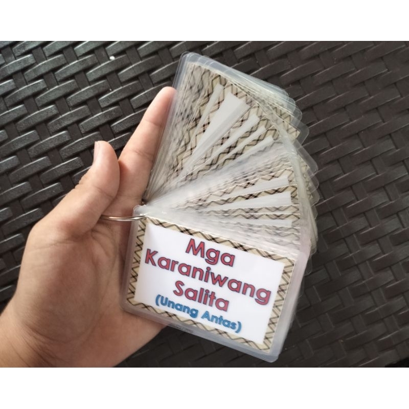Mga Karaniwang Salita flashcards (laminated) free ringbind | Shopee ...