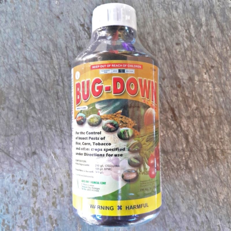 BUG-DOWN 31.5EC (1 LITER) CHLORPYRIFOS INSECTIDE by ARIES RNE CHEMICAL ...
