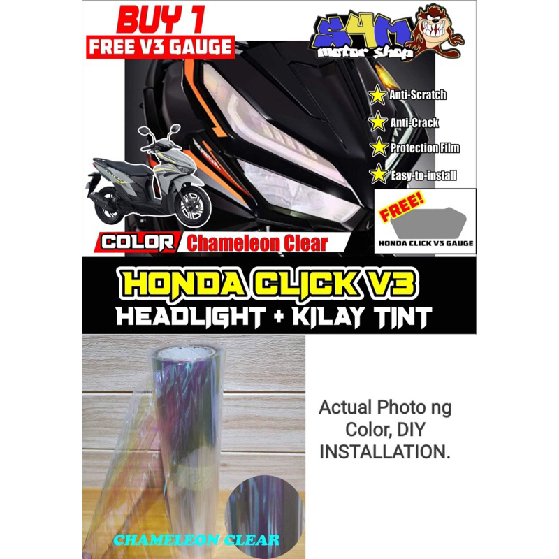 Honda Click V3 Kilay Tint and Headlight Tint Set | Shopee Philippines