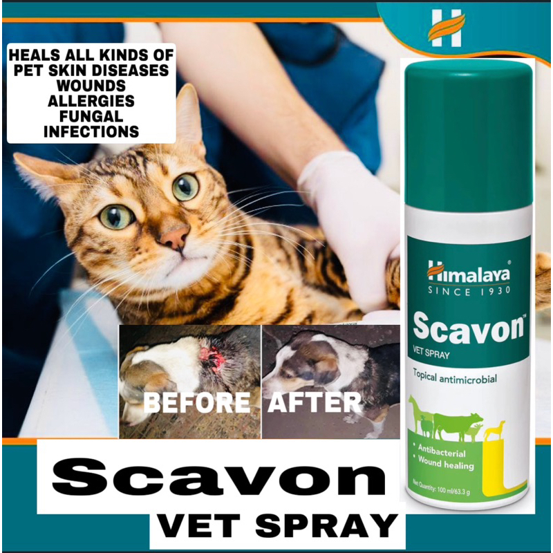 Sale!Himalaya Scavon Vet Spray Wound skin disease Healer Prevents ...