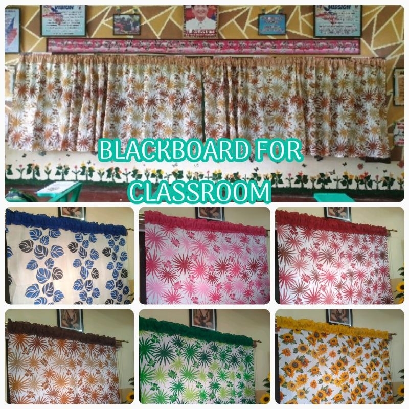 Chalkboard/Blackboard Curtain for classroom 60x48 inches | Shopee ...