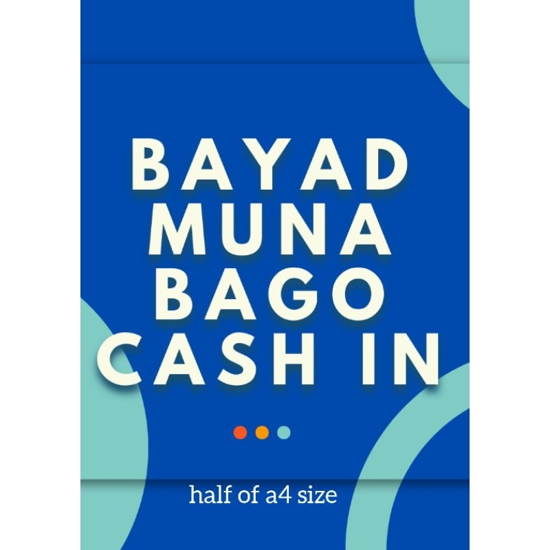 Cash in signage for store | Shopee Philippines